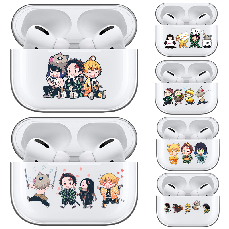 Cute Anime Demon Slayer TPU Case for Airpods Pro 2 1 3 Kimetsu No Yaiba ...