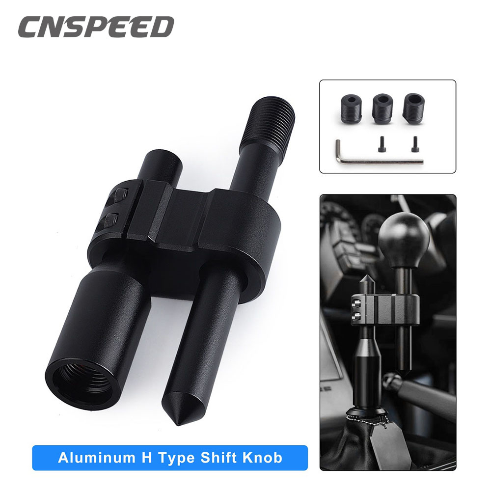 Car H Type Aluminum Gear Shift Knob Universal Extension Adjustable ...