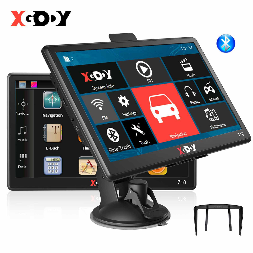 XGODY GPS Navigation Car 2023 Latest Map 718BT with Bluetooth Car ...