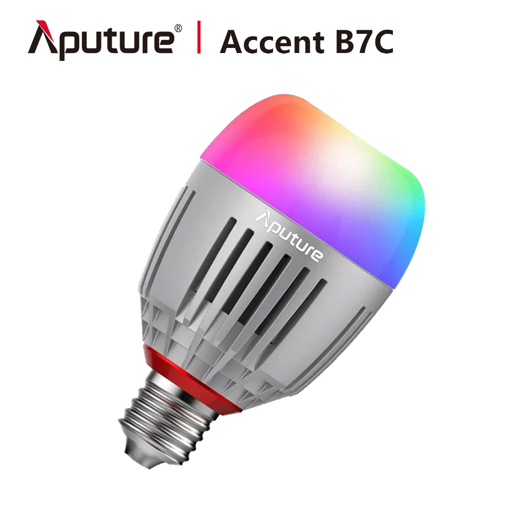 Aputure Accent B7C 7W RGBWW LED Smart Bulb 2000-10000K Rechargeable ...