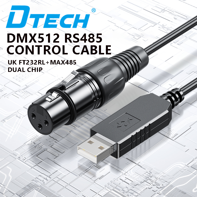 Dtech USB to DMX512 FT232RL USB to RS485 Serial Port Adapt Stage ...