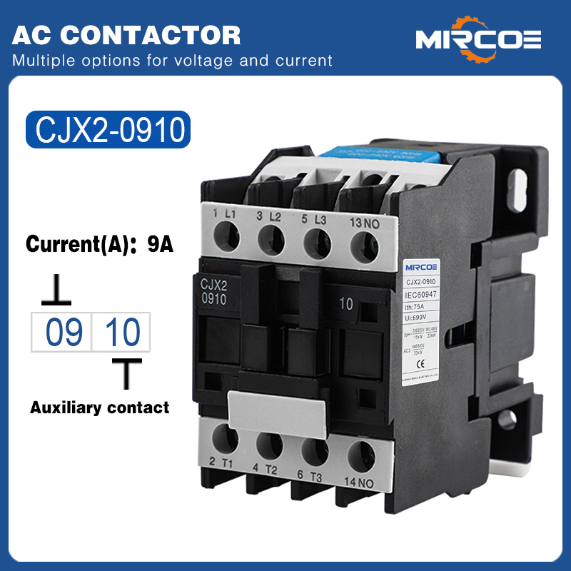 9A to 95A AC Magnetic Contactor CJX2(LC1-D) for Motor Starter and ...