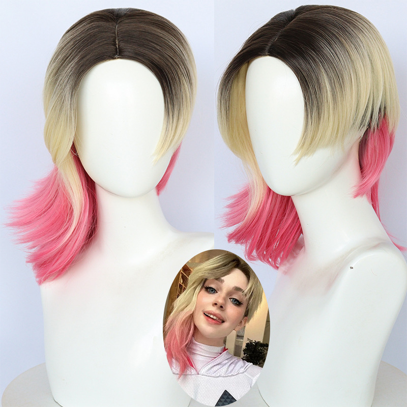Misscoo Gwen Stacy Blonde Ombre Cospaly Wig Gwendolyn Maxine Heat ...