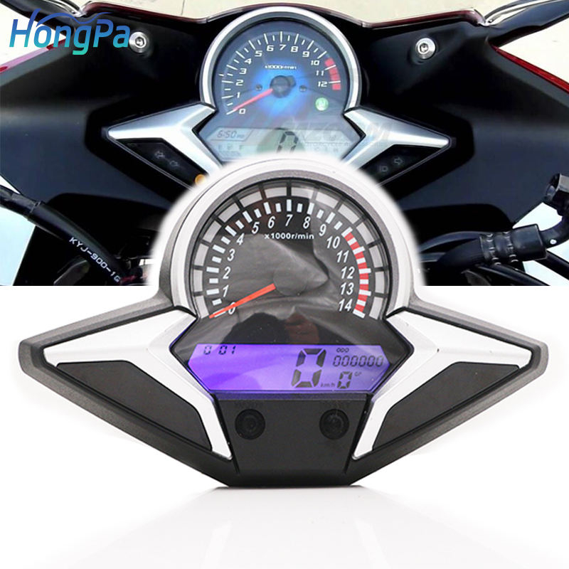 Motorcycle Modified Digital Display Tachometer Gauge Cluster Meter for ...
