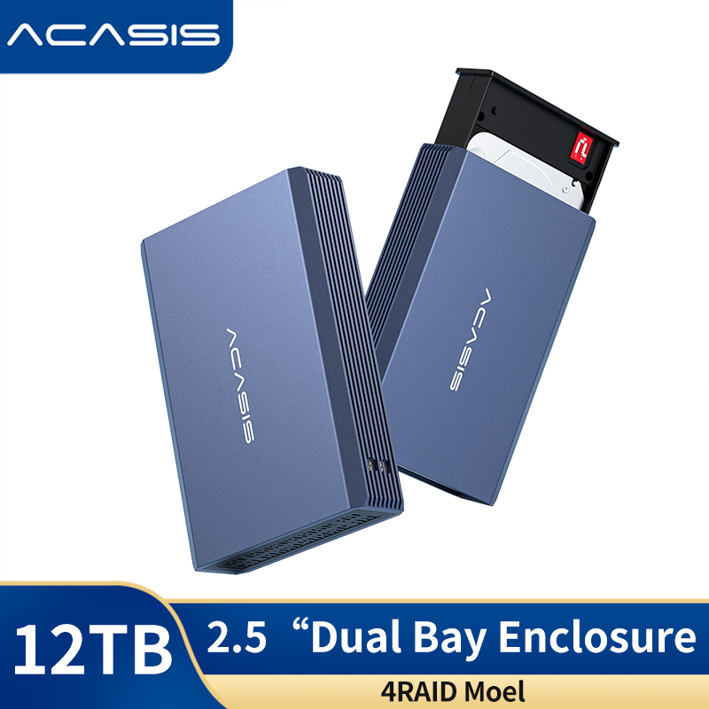 ACASIS USB3.0 2.5Inch SATA Hdd RAID Enclosure Double With Function Disk ...