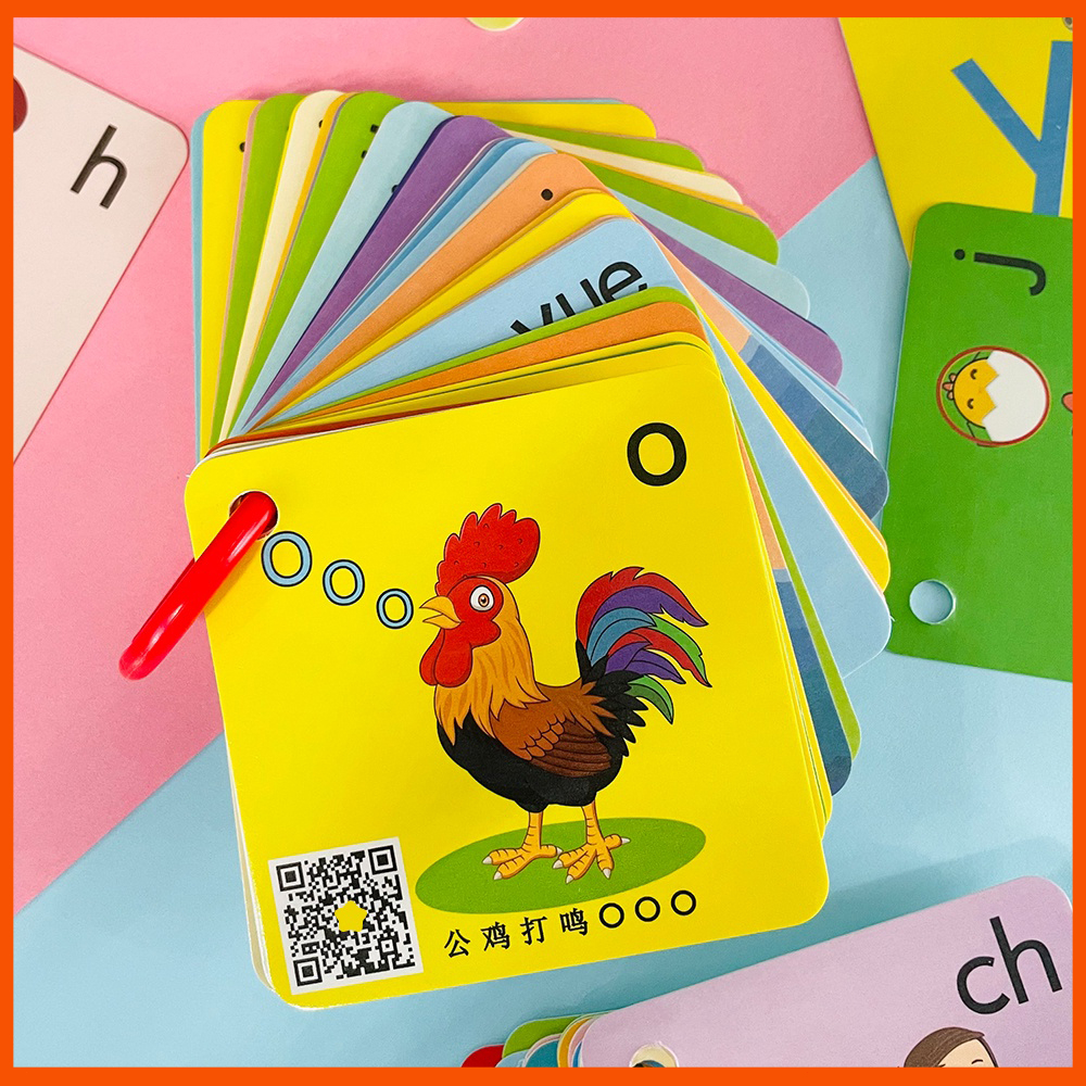 Kids Educational Flashcards 63 cards Chinese Reading For Beginners With ...