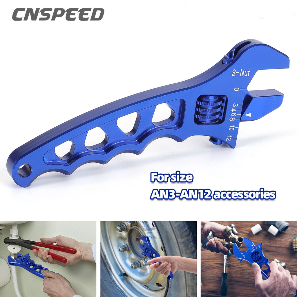 CNSPEED Adjustable AN3 AN4 AN6 AN8 AN10 AN12 Aluminum Wrench Hose ...