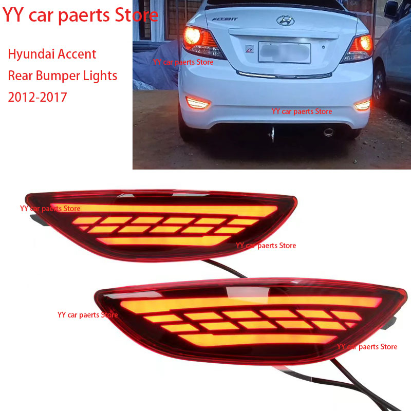 Hyundai Accent Rear Bumper Lights 2012-2017 | Shopee Philippines