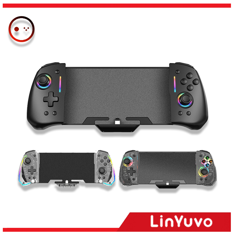 LinYuvo Nintendo Switch Wired RGB Joycon Game Controller Turbo Gyro ...