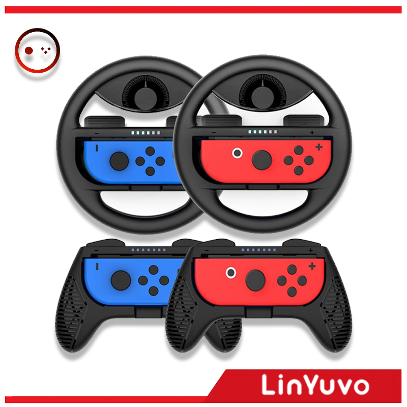 LinYuvo Switch Steering Wheel Grips for Nintendo Switch Game Controller ...