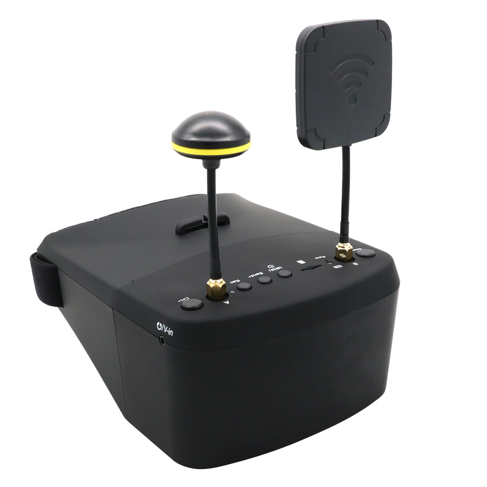 EV800D 5.8G 4.9G 40CH 5 Inch Headset HD DVR Diversity FPV Goggles W/ 25 ...