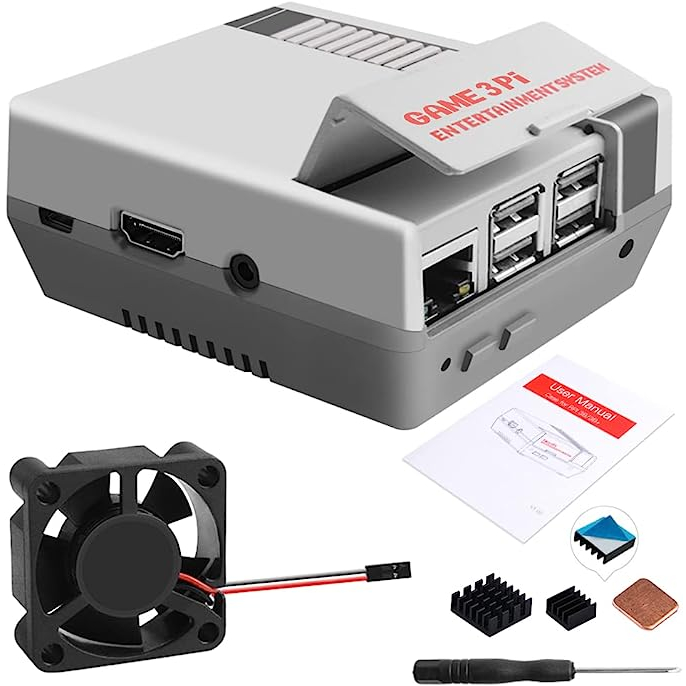 52pi Raspberry Pi 3b Case Raspberry Pi Case With Fan Retro Gaming