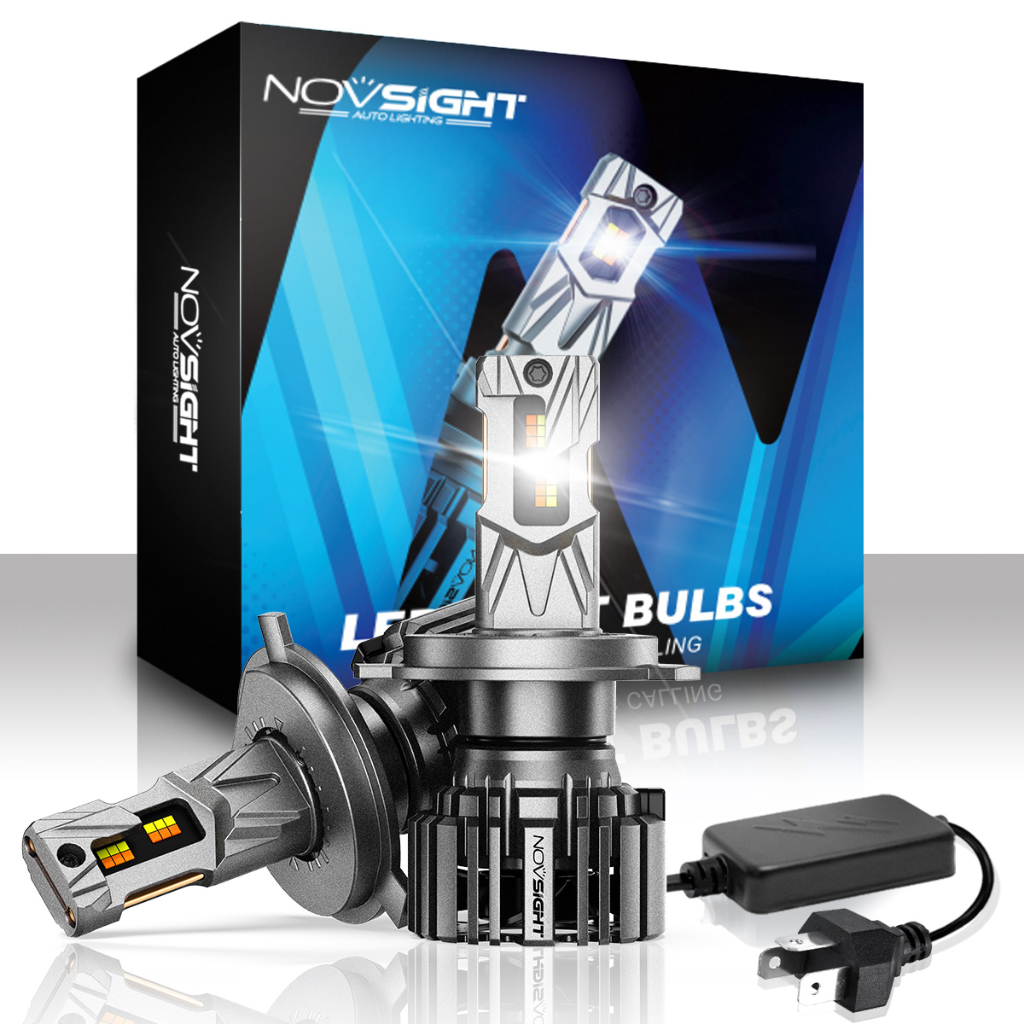 Novsight Newest N73T Switchable three color car LED headlight H4 H7 H11 ...