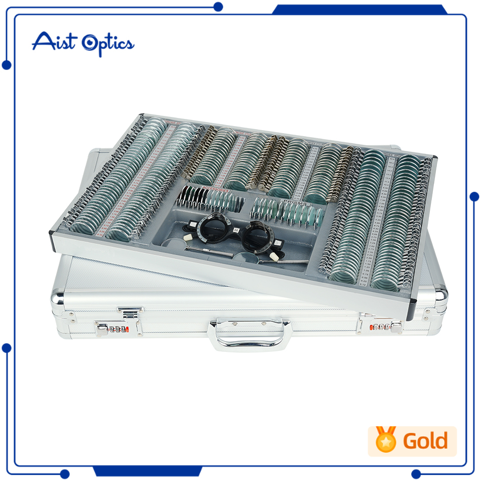 Optometry Test Optical 266 Pieces Trial Lens Set Metal Rim Aluminium ...