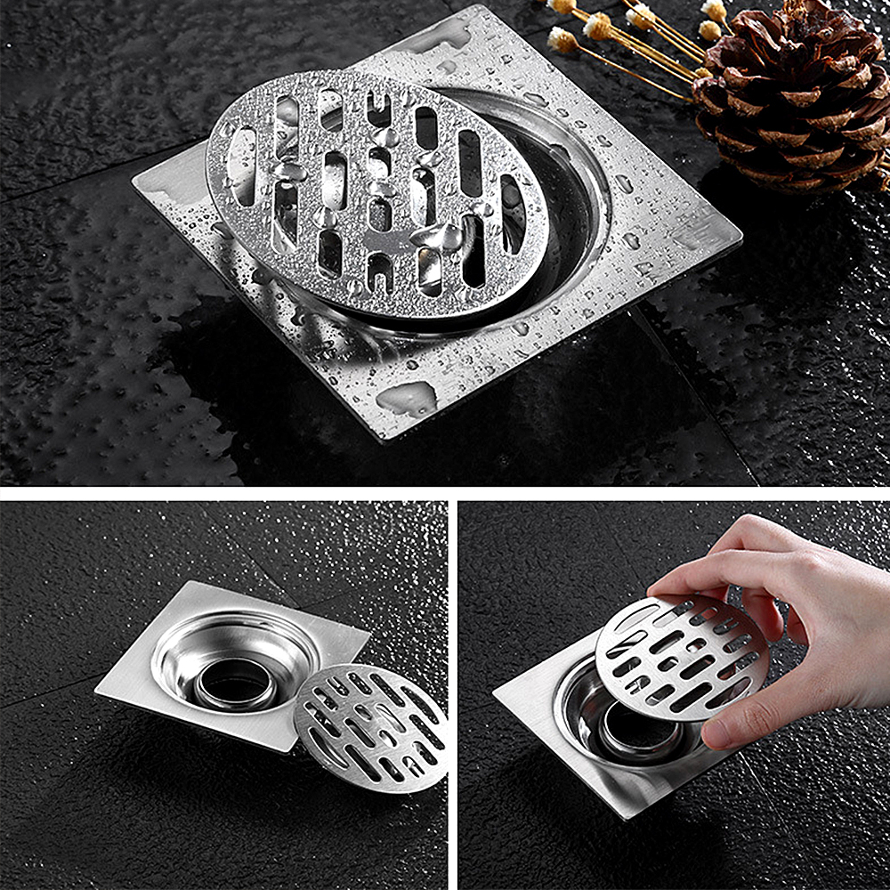 Sliver Floor Drains Stainless Steel SUS304 Shower Drainer Bathroom ...