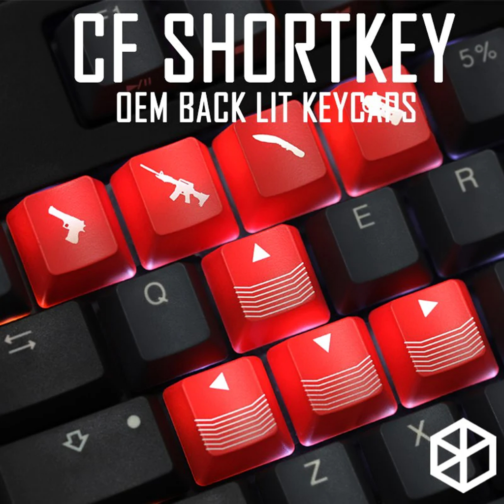 NOVELTY SHINE THROUGH KEYCAPS ABS ETCHED LIGHT SHINE-THROUGH CF ...
