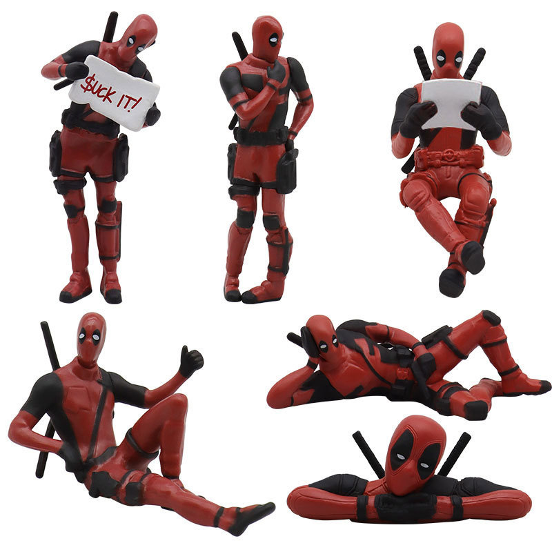 Deadpool figure model desktop widget Creative form anime surrounding ...
