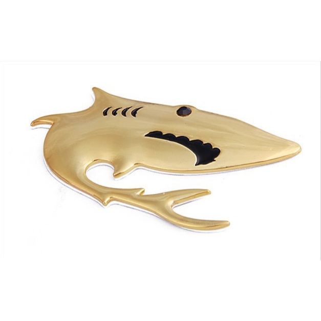 3D three-dimensional decal shark shape decal modification sticker car ...
