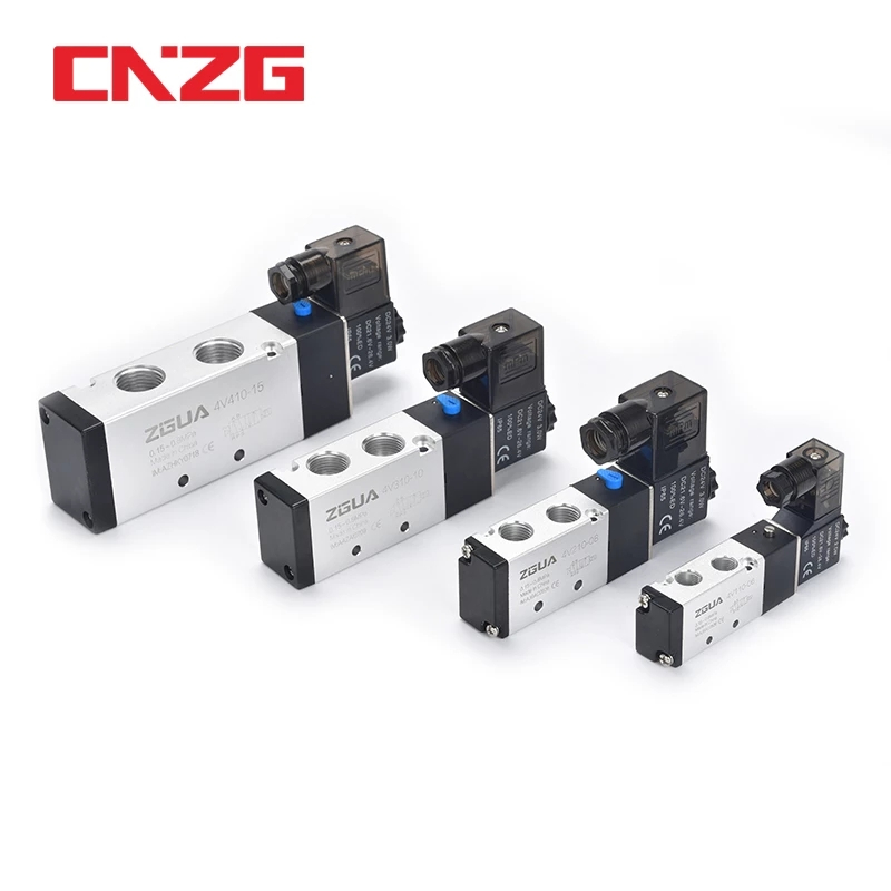 CNZG 4v310-10/4v410-15 5 Way 2 Position Pneumatic Control Solenoid Air ...