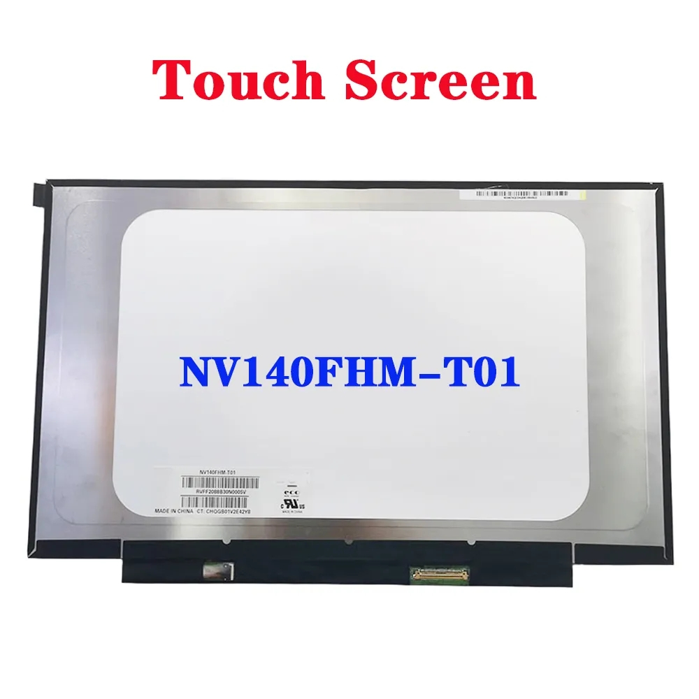 14inch FHD LCD Touch Screen NV140FHM-T01 B140HAK03.3 EDP 40Pin 1920x1080 IPS Display Digitizer ...
