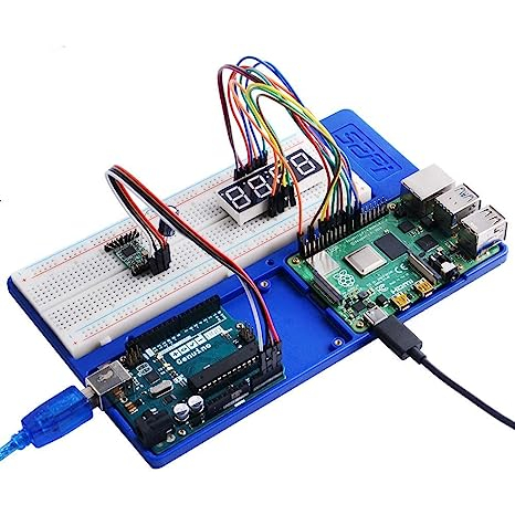 52Pi Raspberry Pi 4B Holder ABS Holder Breadboard Holder, 5 in 1 Base ...