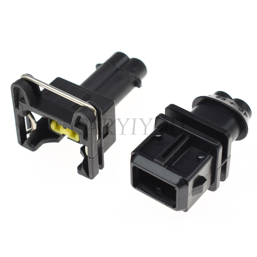1 Set 2 Pin Way Male Female Automotive Car Engine Fuel Injector ...
