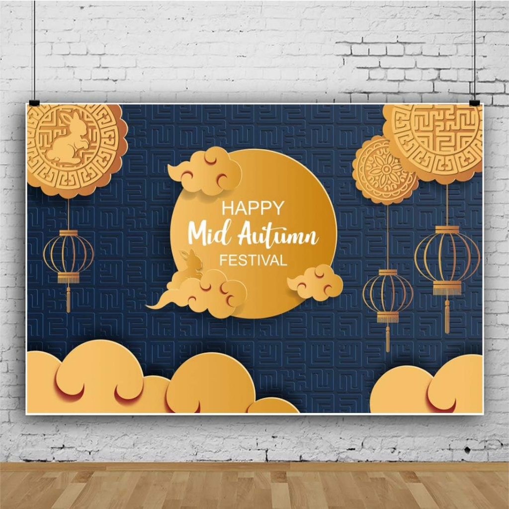 7x5ft Chinese Happy Mid Autumn Festival Photography Backdrop Background ...
