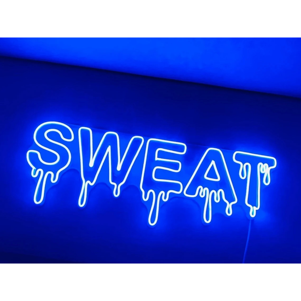 Sweat Led Sign, Sweat Neon Sign, Wall Decor, Workout Neon Sig, Custom ...