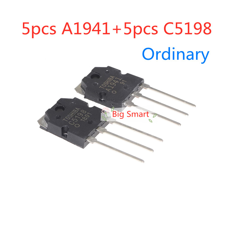 10pcs 2SA1941 2SC5198 TO-3P A1941 C5198 audio paired transistor ...