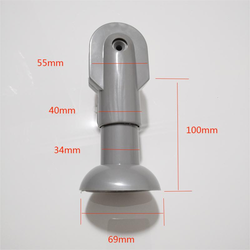 Supermarket Toilet Door Cubicle Accessories Plastic sliver grey ...