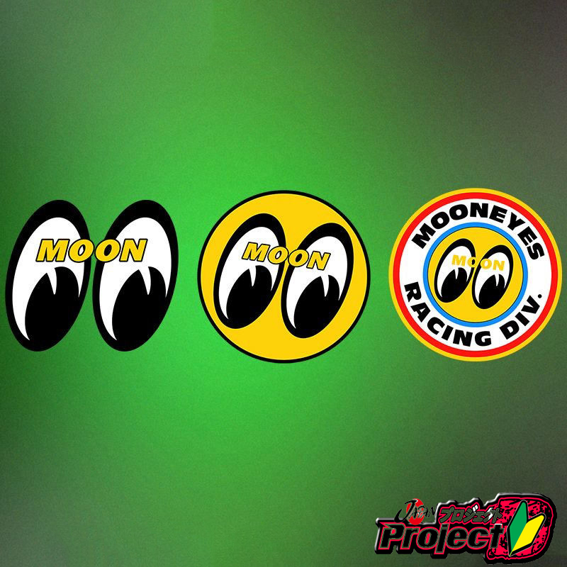 Motor Vinyl Stickers Big Eyes Moon Racing Mooneyes Modified Tape Truck ...