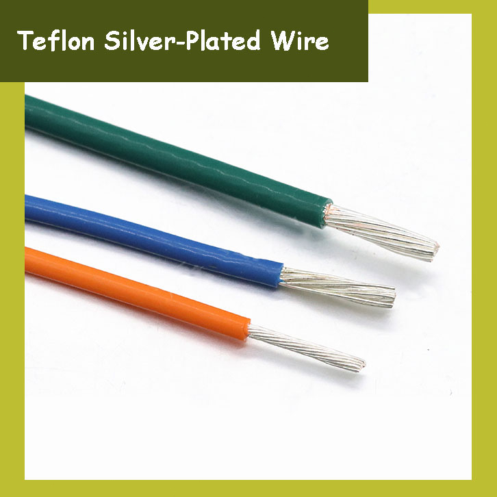Teflon Silver-Plated Wire Teflon Electronic Wire High Temperature Silver-Plated Copper Wire ...