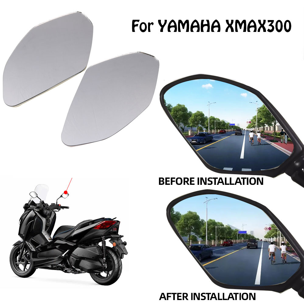 Motorcycle Convex Mirror Increase Rearview Mirrors For Yamaha XMAX300 ...