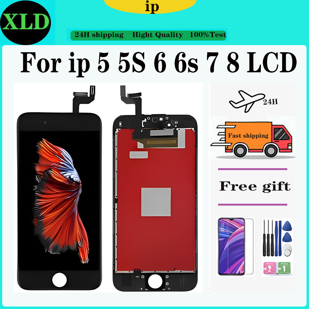 For 4 4s 5 SE 5s 5c 6 6plus 6s 6splus 7 7plus 8 8 Plus LCD with Touch ...