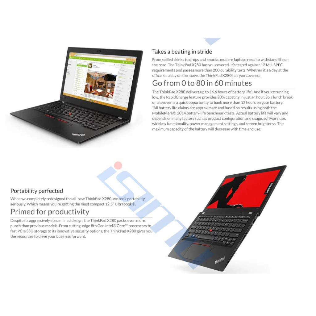 Lenovo ThinkPad X280 Ultrathin laptop Intel Quad-Core i5/i7 8G/16G DDR4 ...