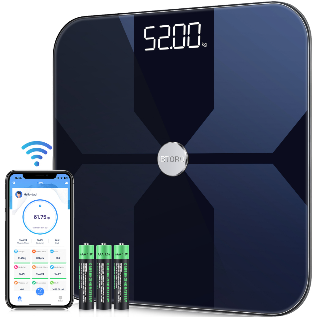 INSMART 17in1 ITO Bluetooth BMI Weighing Scale Smart Weight Scale Body ...