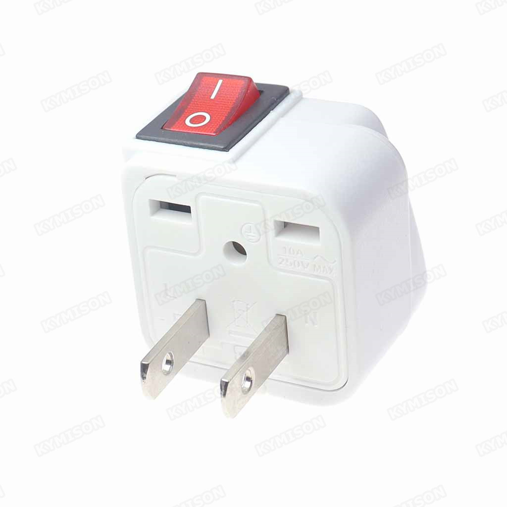 Wonpro America Converter, Universal to US Plug Splitter Travel Wall AC ...
