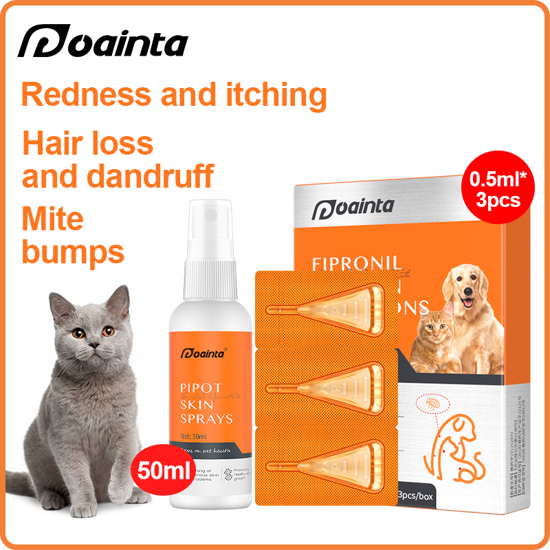 PUAINTA Antifungal Pipot Skin Spray For Dogs And Cat Skin Ringworm Anti ...