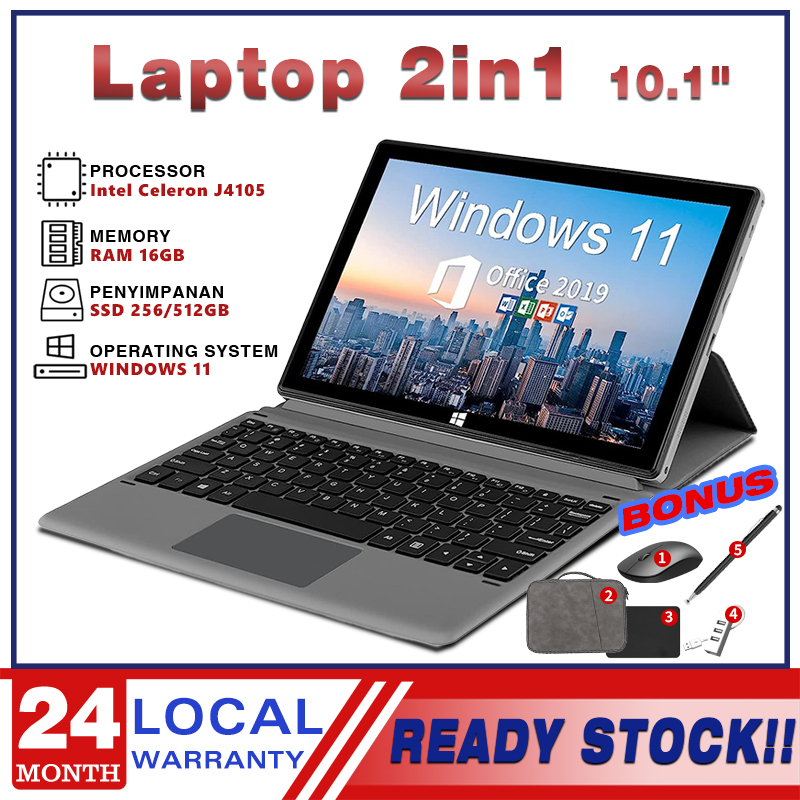 New 10.1" Tablet Laptop RAM 16GB SSD 1TB Intel Quad-Core Processor ...