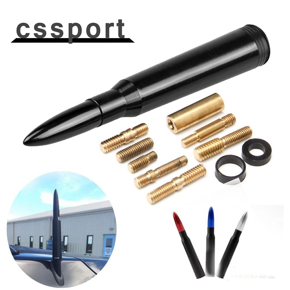 Aluminium Car SUV Caliber Bullet Antenna Short Aerials Kit For Dodge ...