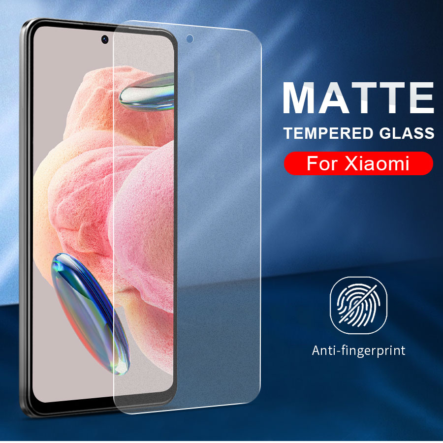 Matte Frosted Tempered Glass Screen Protector For Xiaomi Redmi Note 14 ...