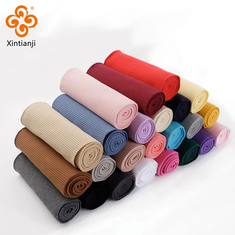 Knitted Cotton Solid Color Stretch Ribbed Cuff Fabric SweatshirtDIY ...