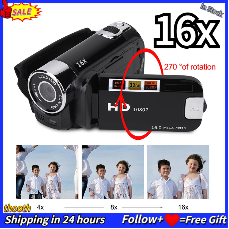【Ready Stock】Black/Red FHD 270°Rotation 1080P 16X High Definition ...
