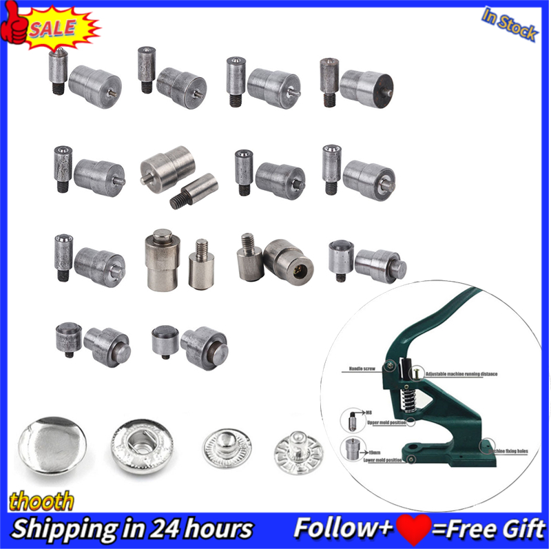 【Ready Stock】Thooth Hand Press Machine Setter Eyelet Puncher Grommet ...