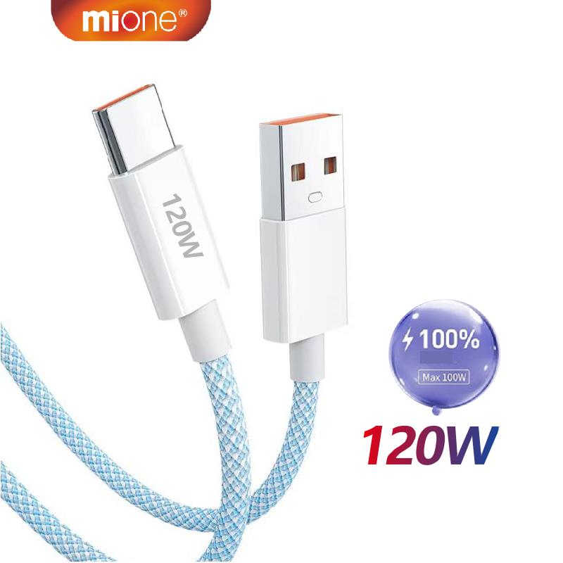 Mione Charging Cable Type C To Type C 120w For Iphone 13,12, 14 Pro Max ...