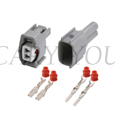 1 Sets 2 Pin Way Female Male Knock Sensor Connector Fuel Injector ...