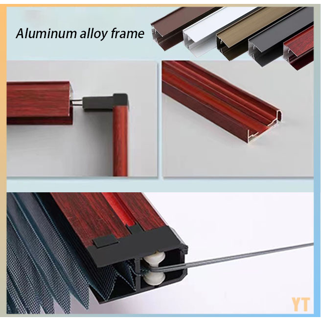 Custom sliding folding screen door Anti mosquito insect trackless ...