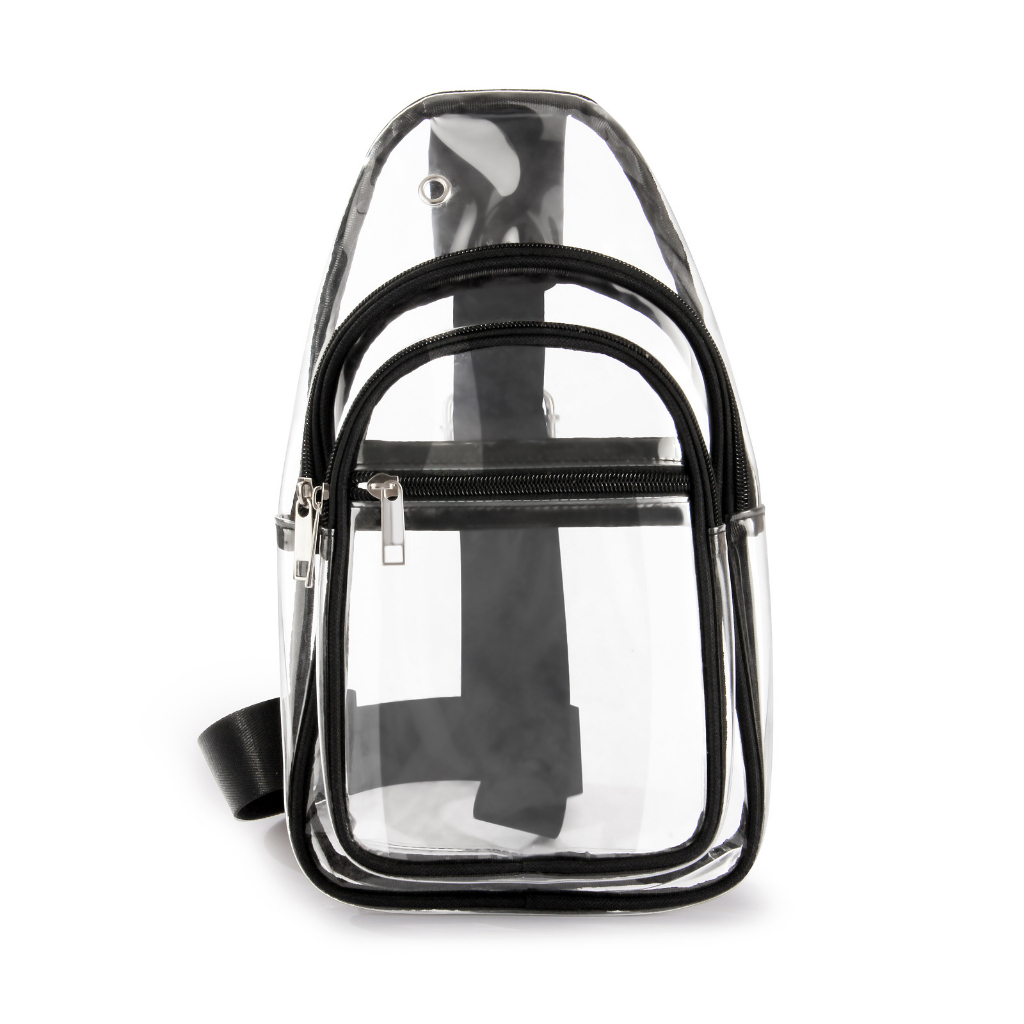 Transparent Chest Bag Stadium Approved Clear Crossbody Shoulder Bag ...