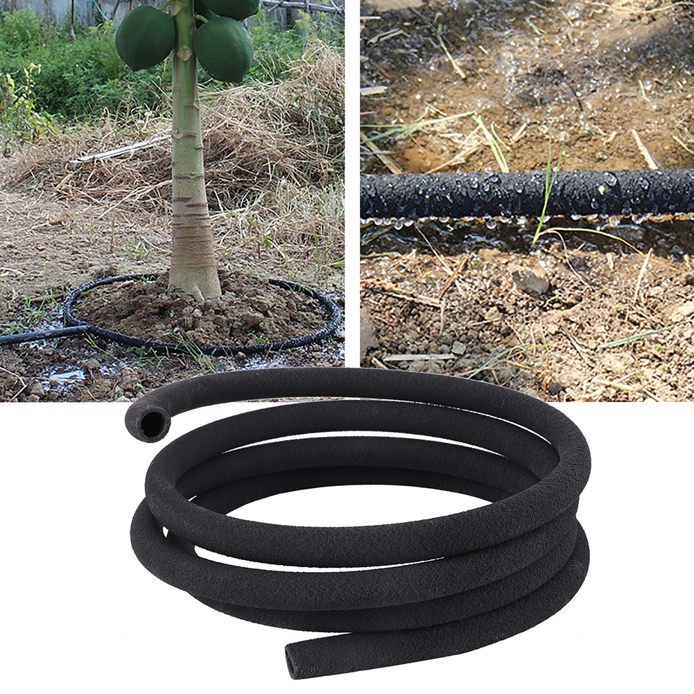 5/10m Porous Soaker Hose Micro Drip Irrigation 4/9mm 12/16mm Leaking ...