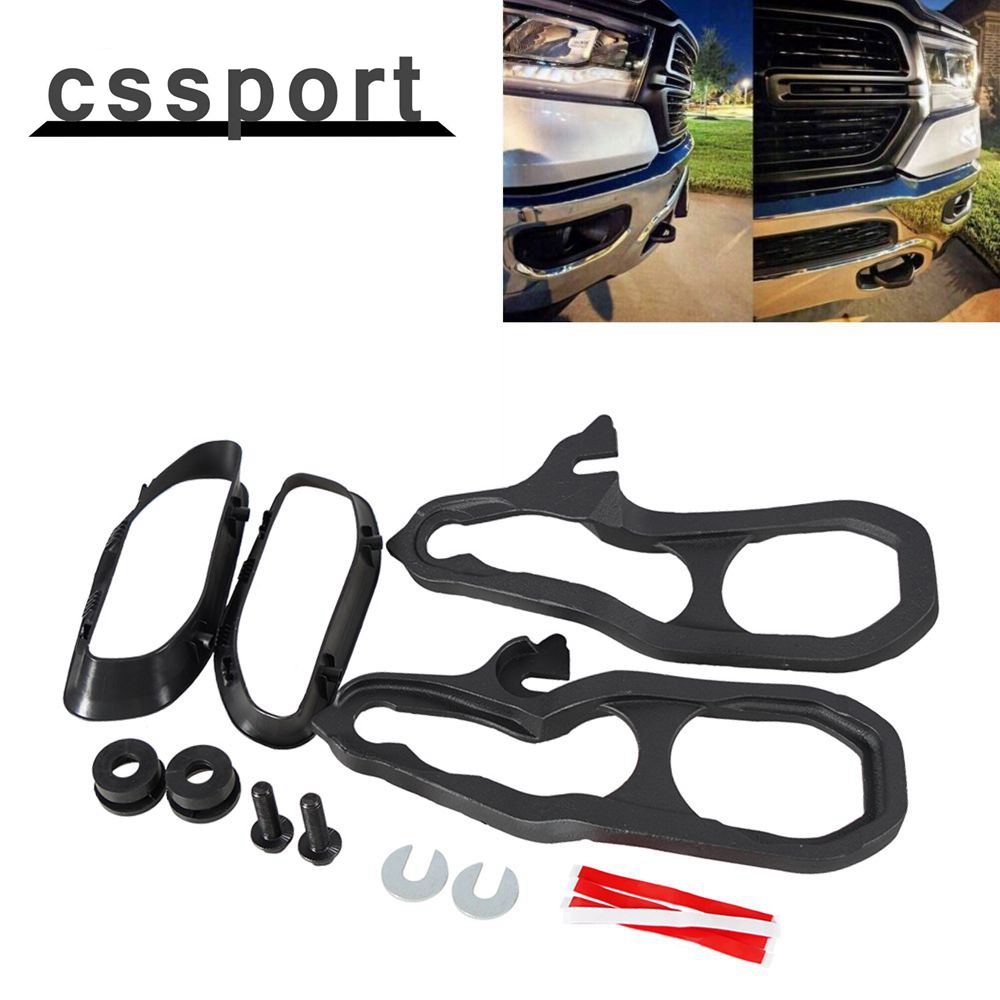 Left Right Heavy Tow Hooks With Hardware For Dodge Ram 1500 DT 3.6L 5 ...